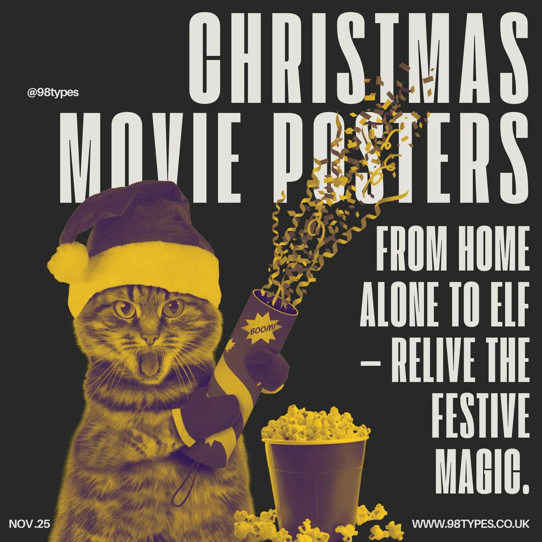 Christmas Movie Posters UK | Festive Film Art Prints | 98 Types Studio