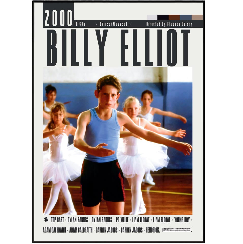 Billy Elliot (2000) Movie Poster - 98 Types Studio
