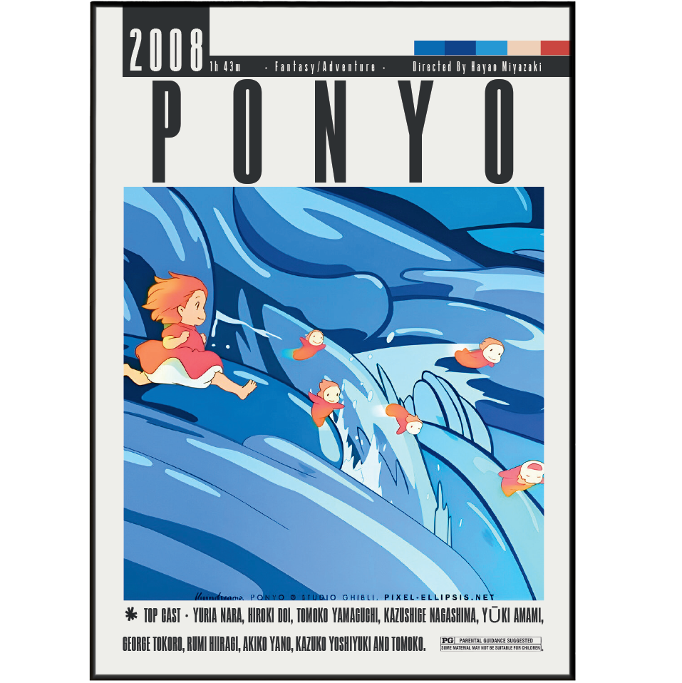 Ponyo (2008) Movies Posters - 98 Types Studio
