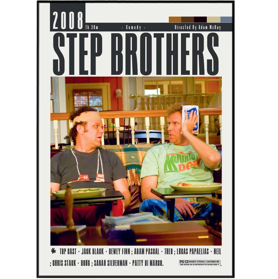 Step Brothers (2008) Movie Poster - 98 Types Studio