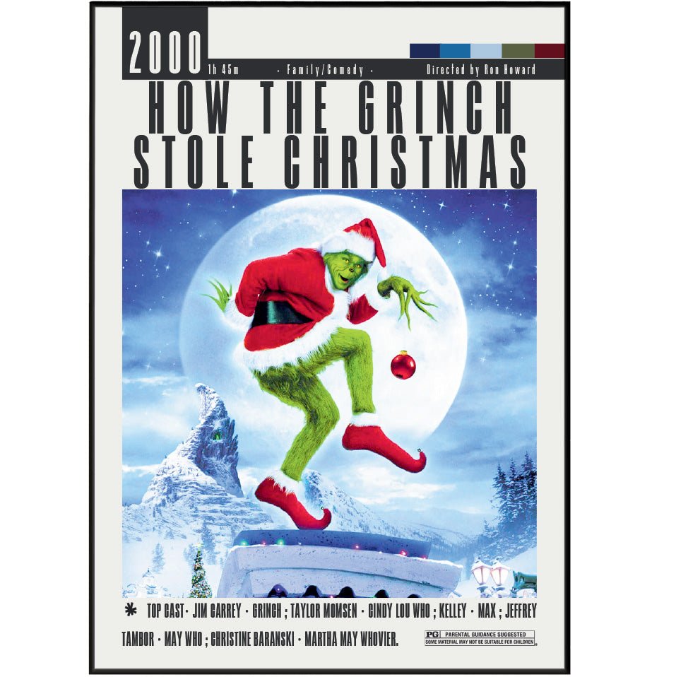 How The Grinch Stole Christmas Film Posters - 98 Types Studio