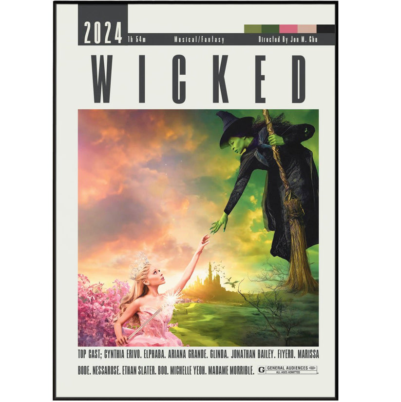 Wicked 2024 Poster Movies | Modern Wall Decor poster – 98types