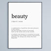 Beauty Definition Print | Definition Print Beauty | Wall Art Poster ...